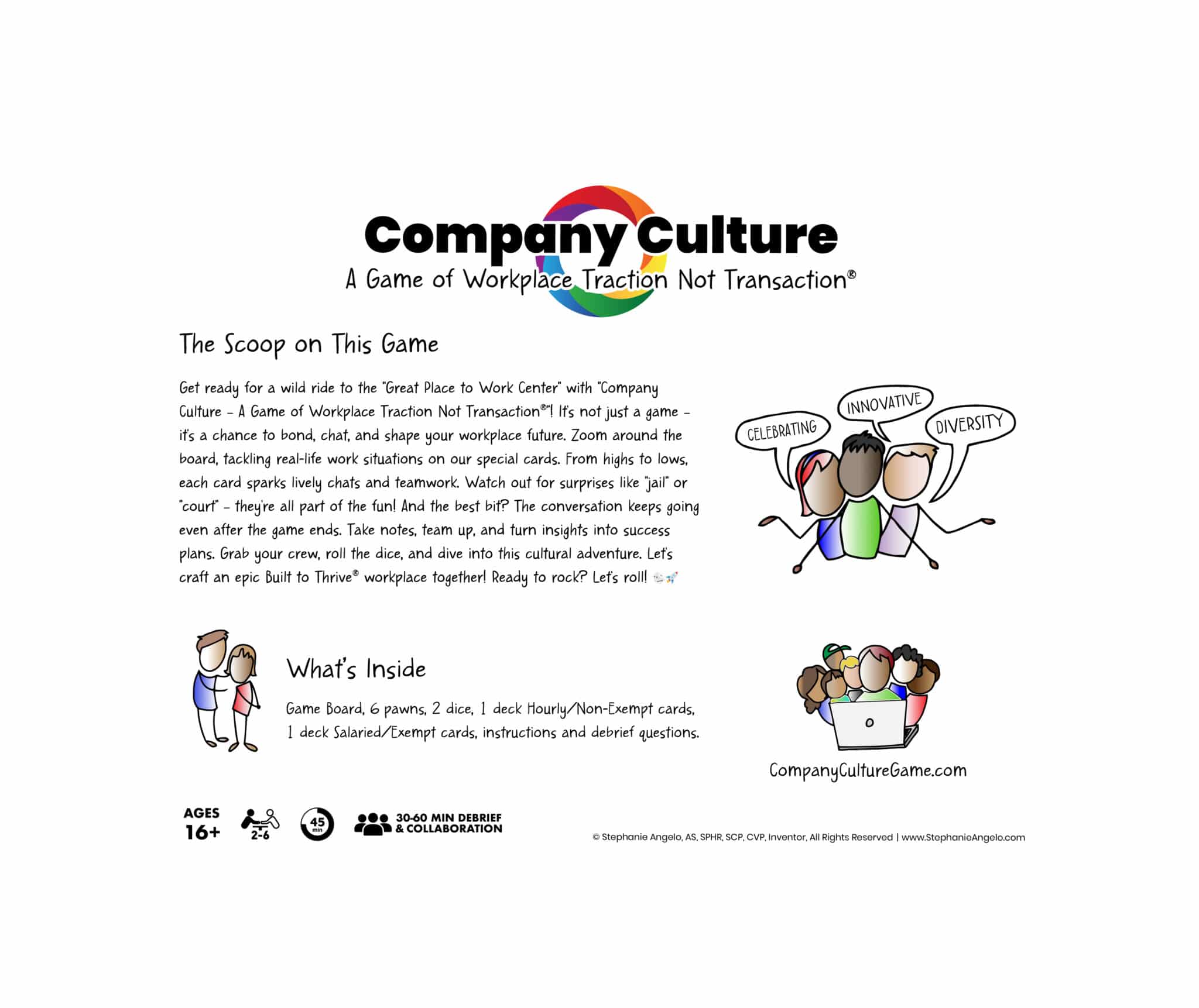 Improve Workplace Culture - Company Culture Board Game